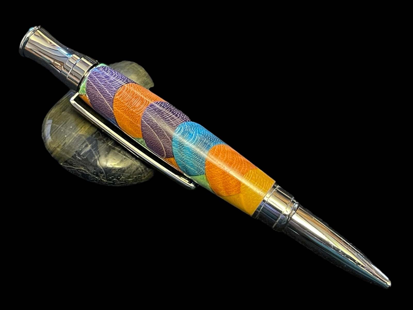 Rainbow Maple Ballpoint Pen - Pens Unique