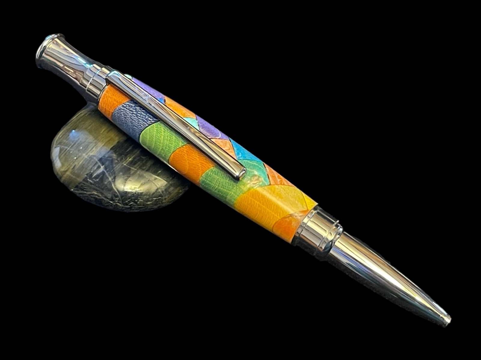 Rainbow Maple Ballpoint Pen - Pens Unique